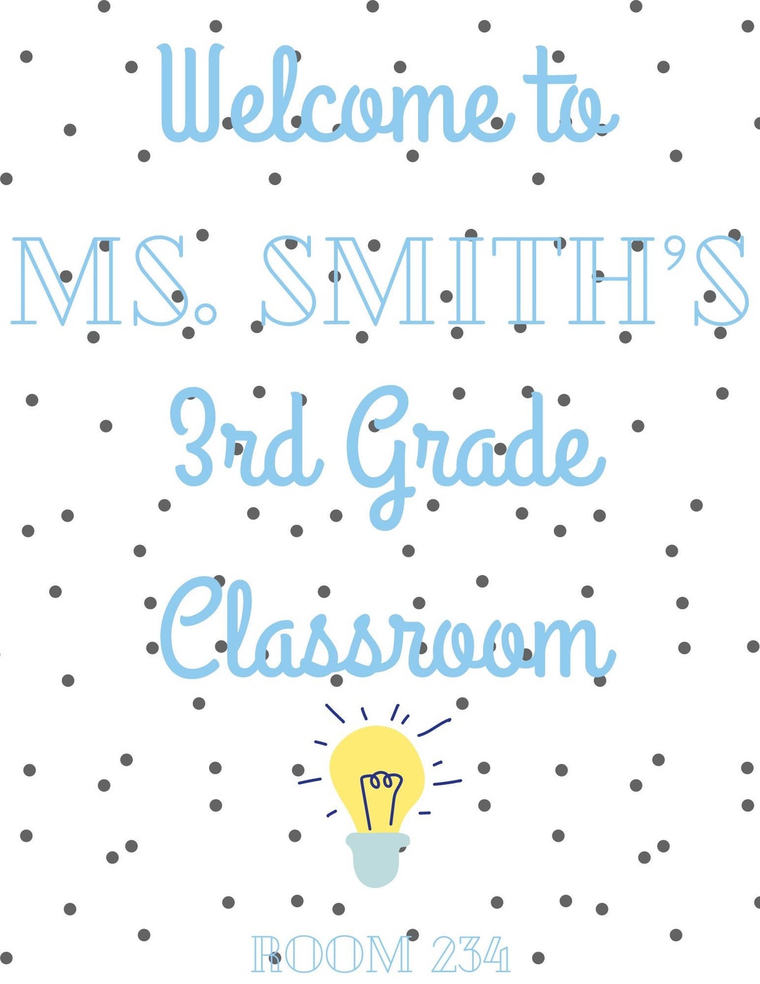 Welcome to Grade Classroom Poster Customizable Template PNG, Printable ...