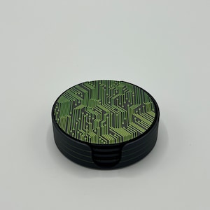 3D Printed Circuit Board Coaster Set - Etsy