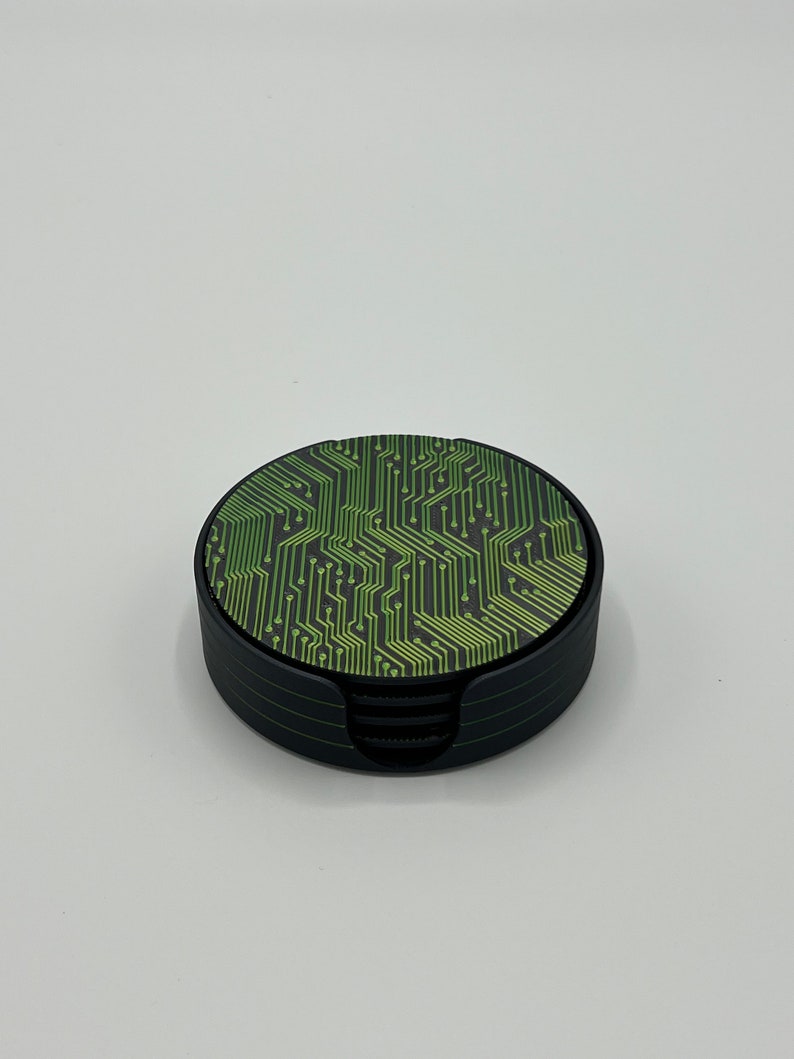 3d Printed Circuit Board Coaster Set Etsy