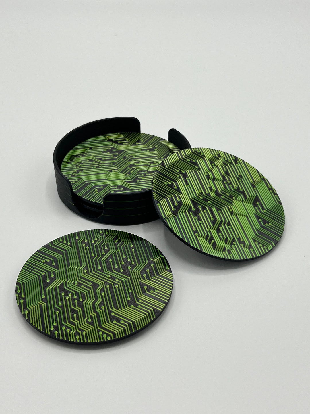3D Printed Circuit Board Coaster Set - Etsy