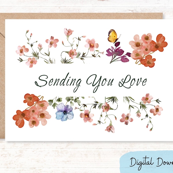 Simple Love Card - Etsy
