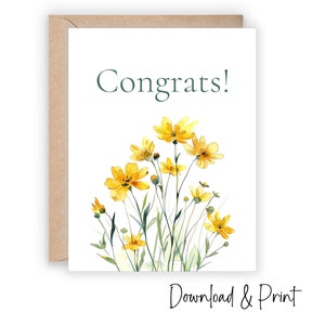 Printable Congratulations Card to Celebrate a Big Achievement, Proud of ...