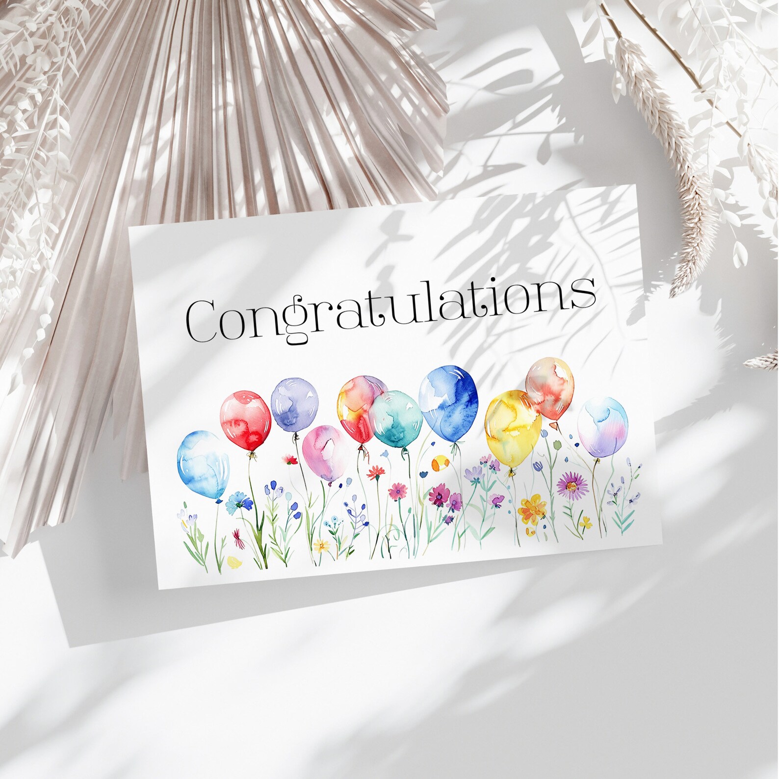 Printable Congratulations Card to Celebrate a Big Achievement, Pretty ...