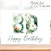 Printable 80th Birthday Card in Sizes 5x7 & A2 Say Happy - Etsy