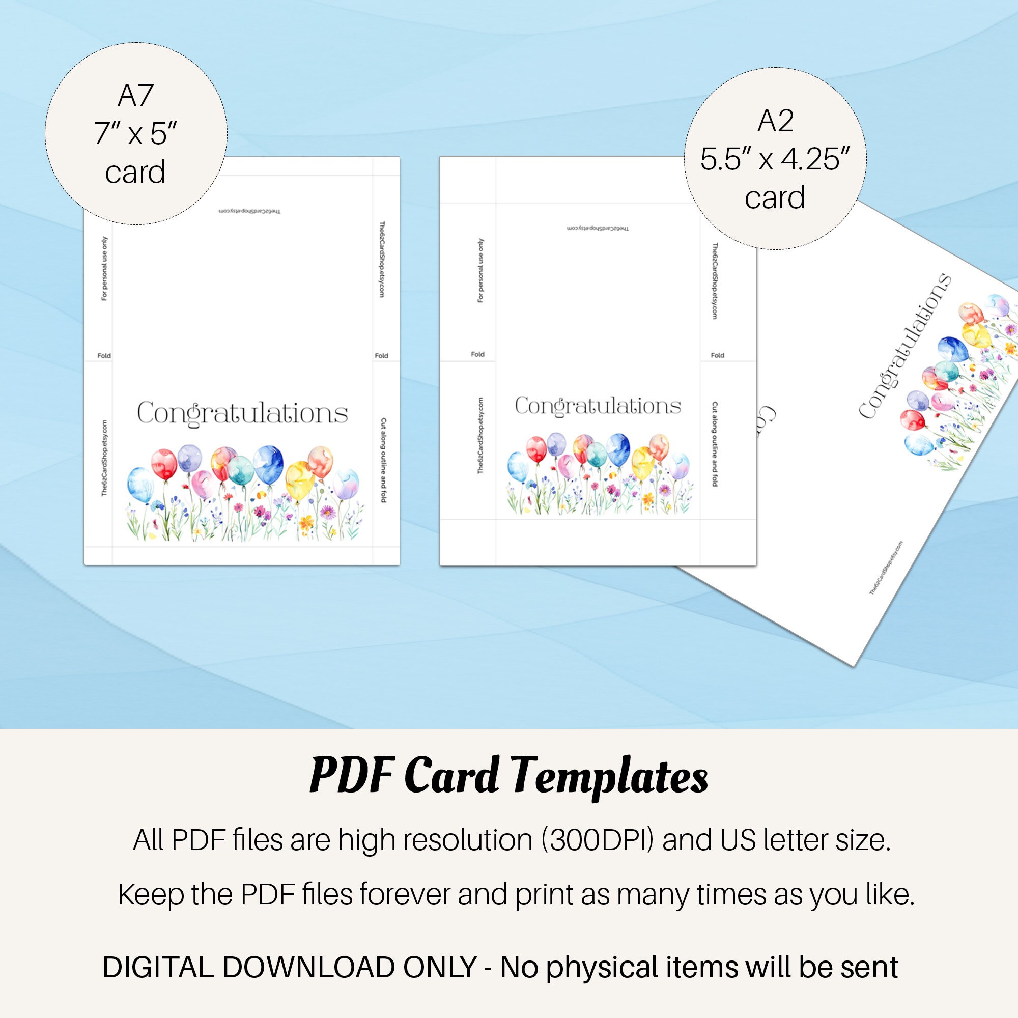 Printable Congratulations Card to Celebrate a Big Achievement, Pretty ...