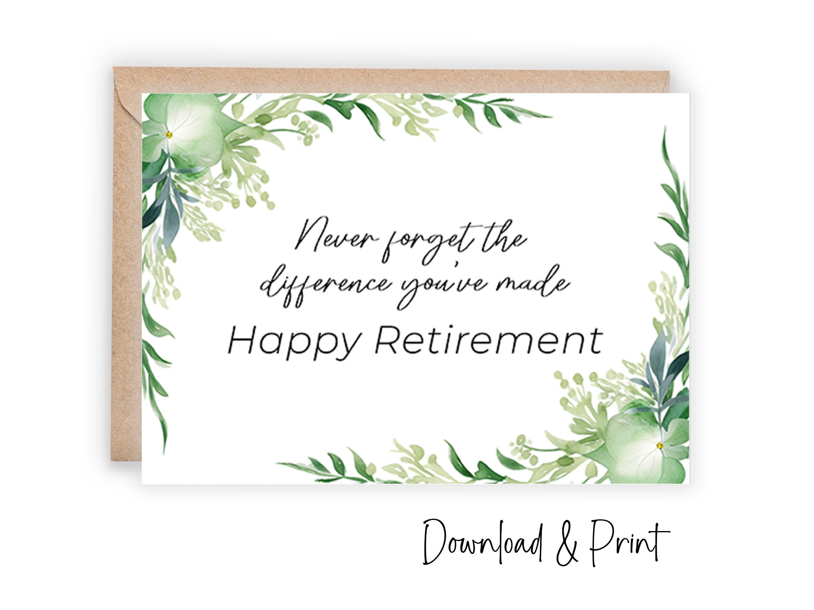 Printable Retirement Card for Teacher, Happy Retirement to Coworker ...