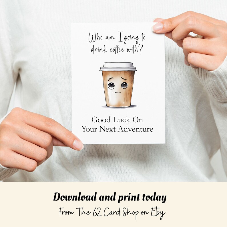 Goodbye Card for a Coworker Leaving Good Luck to Coworker Card Two ...