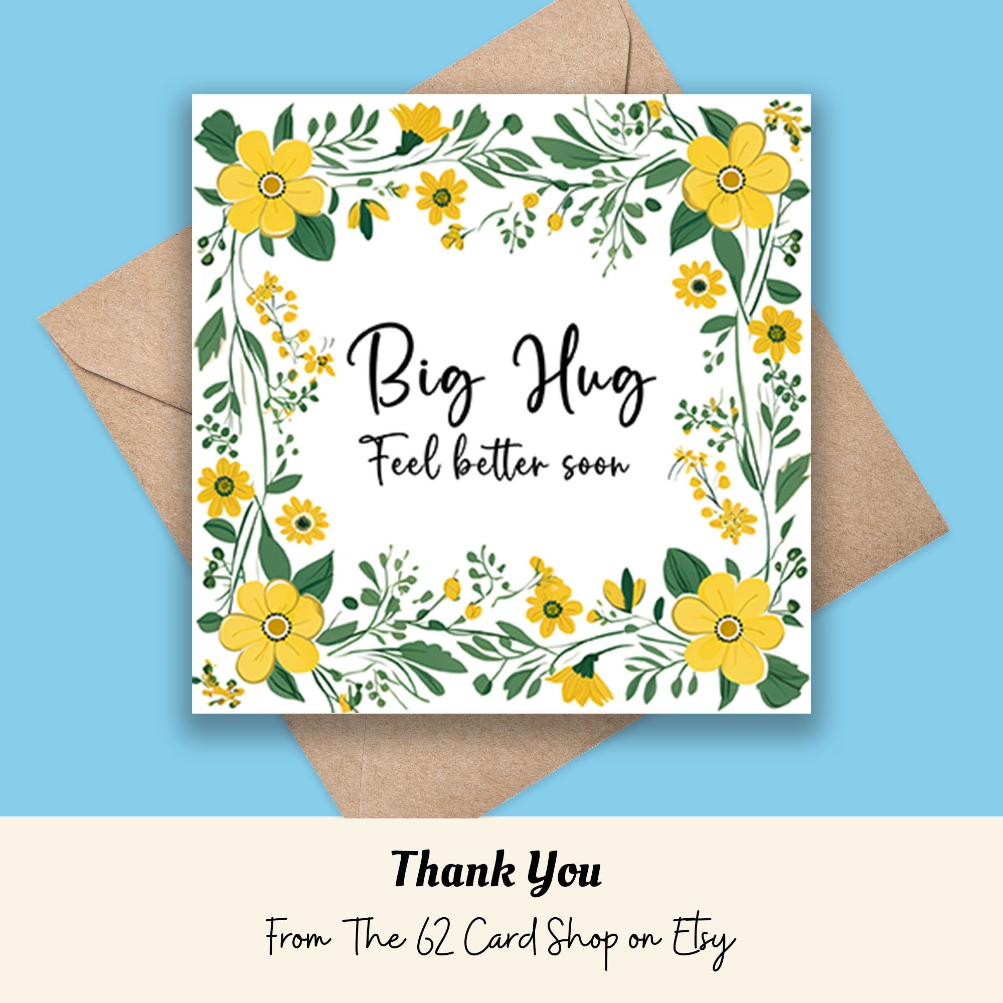 Feel Better Soon Card, Printable Get Well Card Wishing a Speedy ...