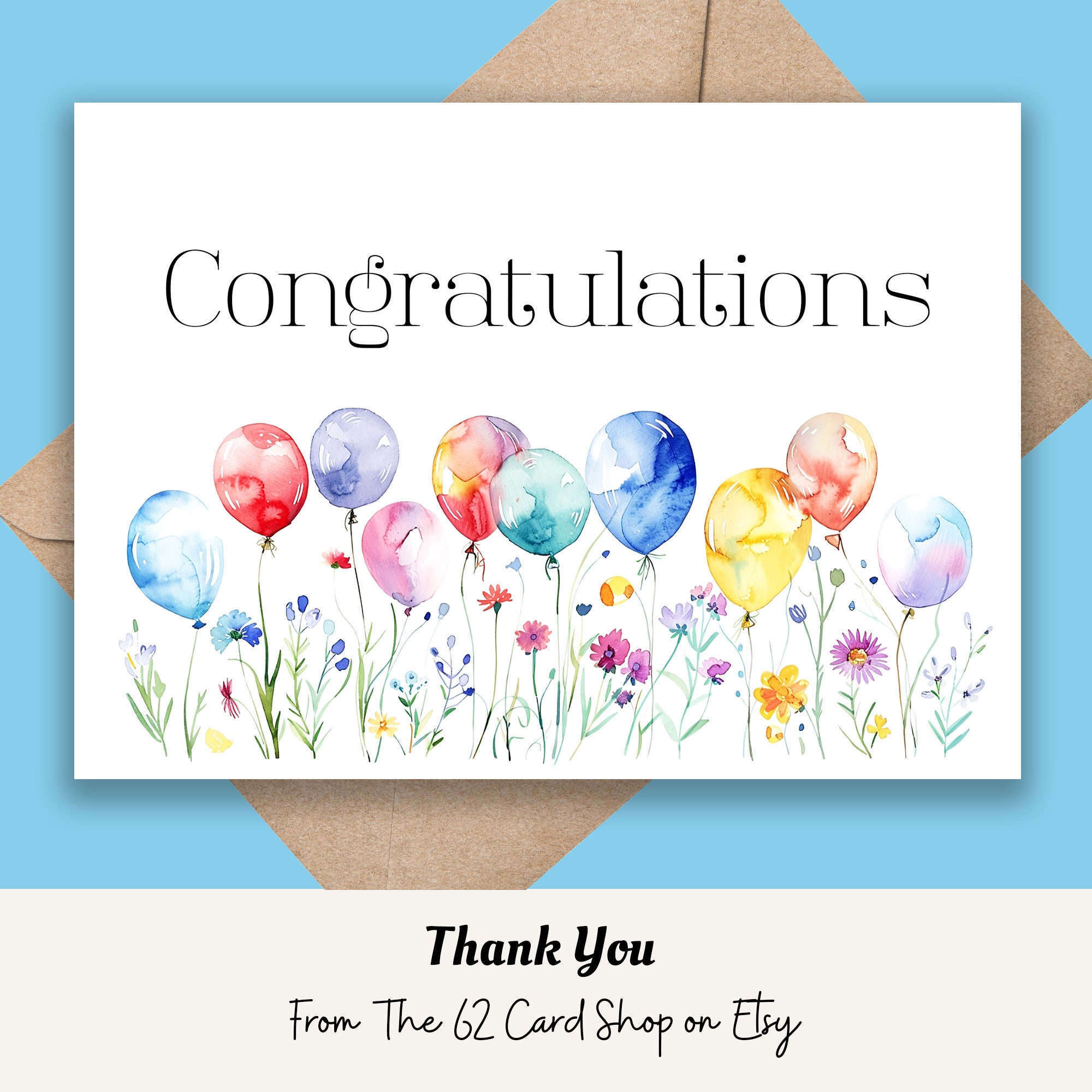 Printable Congratulations Card to Celebrate a Big Achievement, Pretty ...