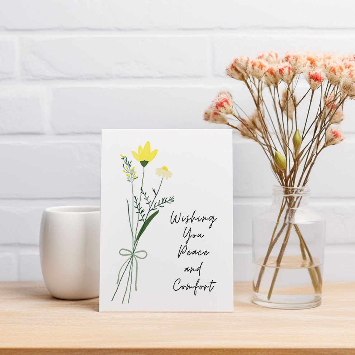 Peace and Comfort Sympathy Card, Wishing You Peace and Comfort ...