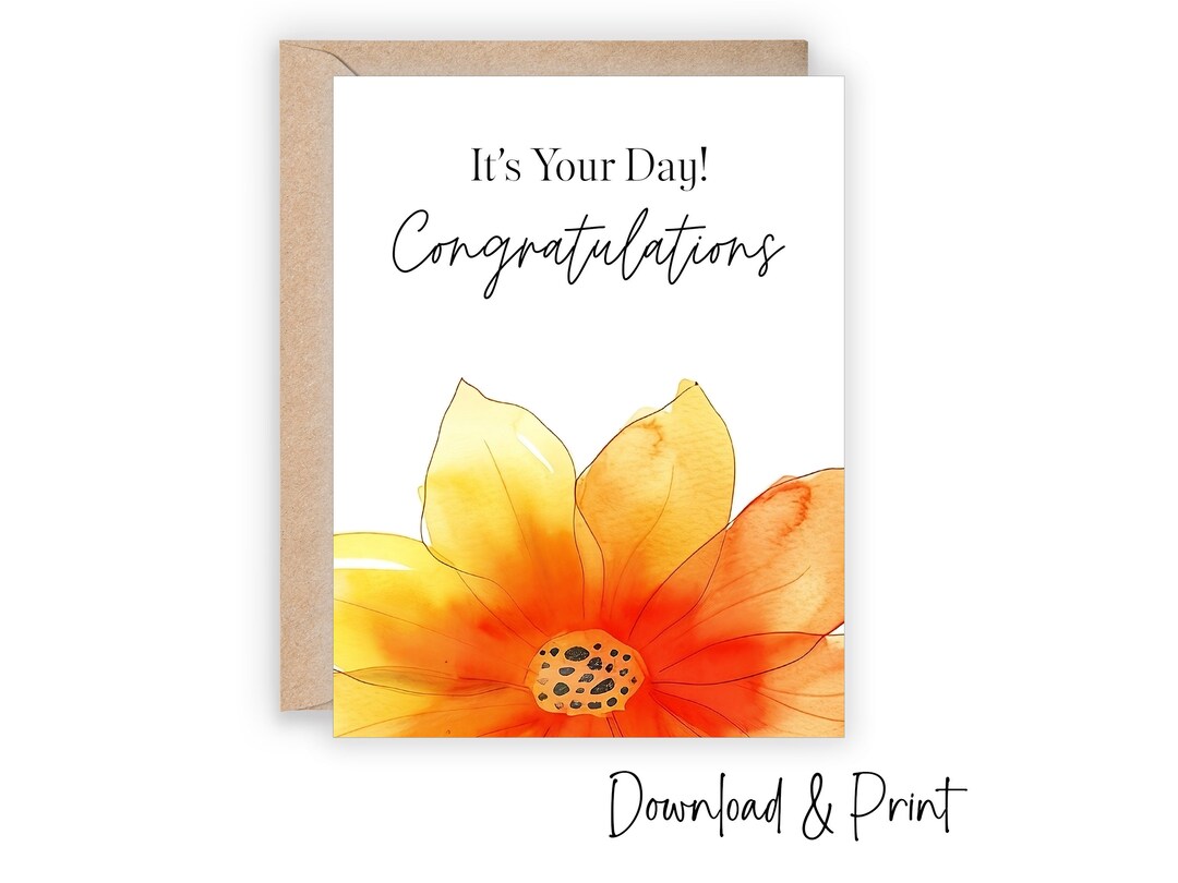 Printable Congratulations Card to Celebrate a Big Achievement, Proud of ...