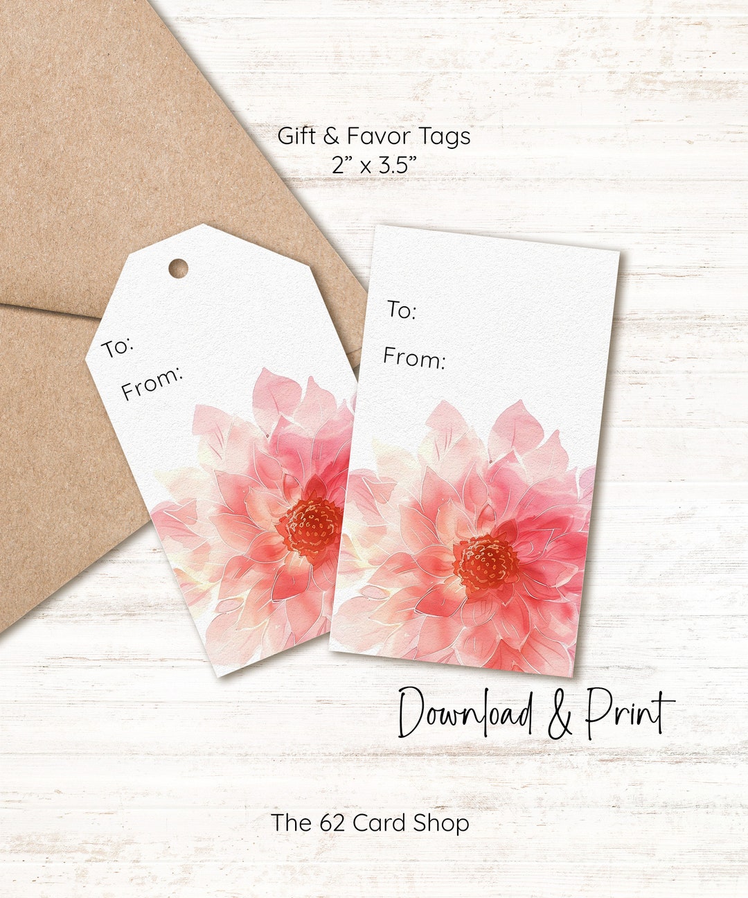 Printable Gift Tags, Labels for Favors and Gifts for Bridal Showers ...