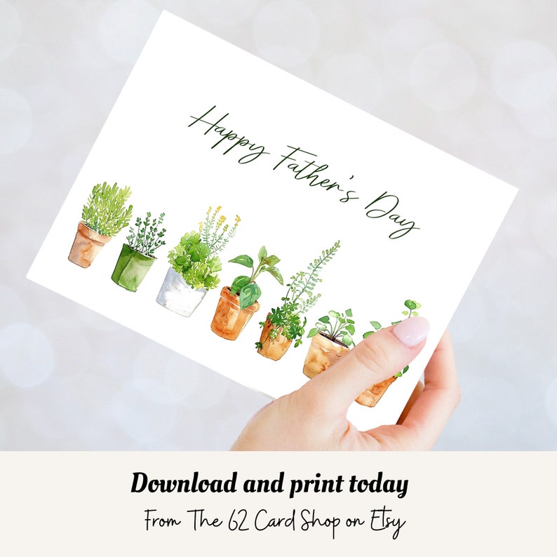 Printable Father's Day Card, Celebrate and Say Thank You to All the ...