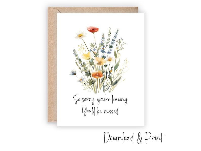 Printable Coworker Leaving Card, Boss Employee Work-bestie Farewell ...