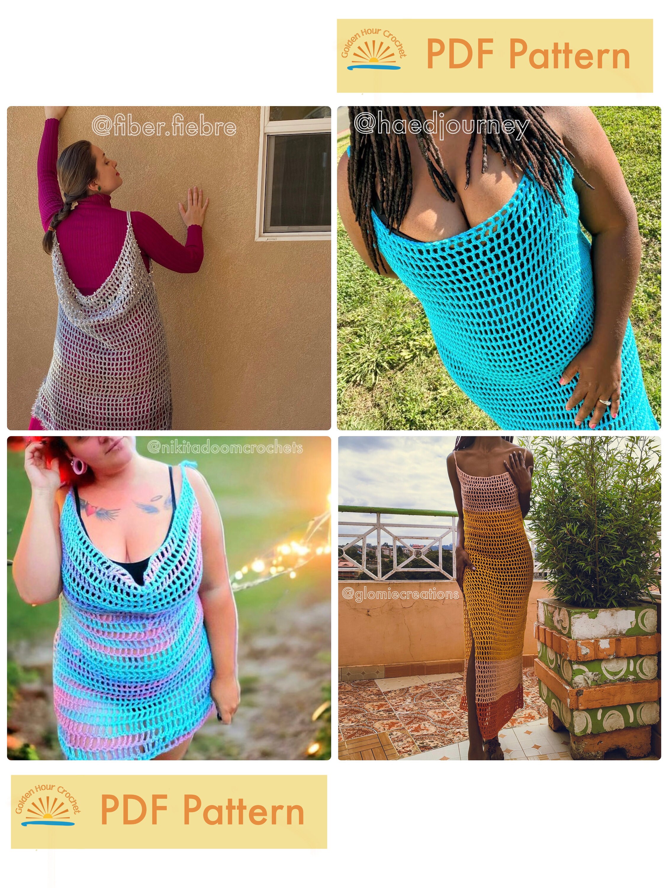 Fishing Net Dress Mesh Crochet Netting Layering Tank Strap - Etsy