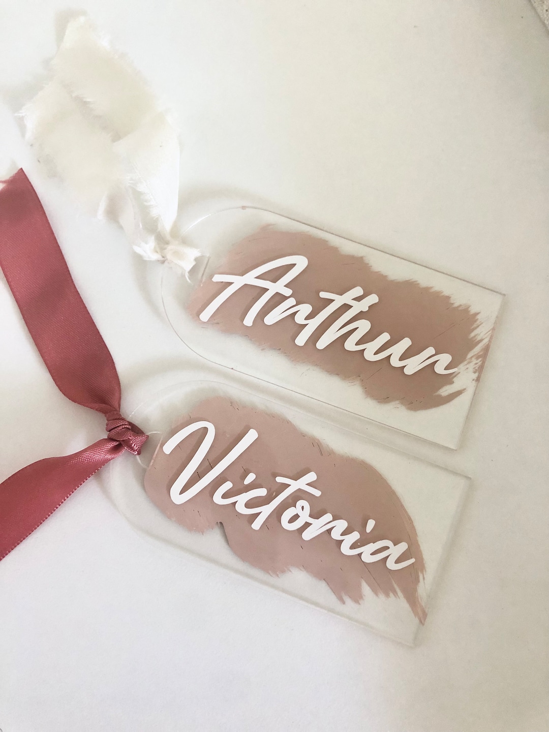 Marque place plexiglass transparent mariage/ anniversaire / baptême ...