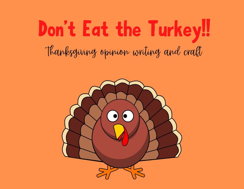Turkey in Disguise Opinion Writing and Craft - Etsy