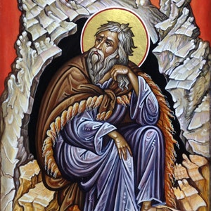 Orthodox Icon of Saint Elijah the Prophet, Hand Painted, Greek Icon ...