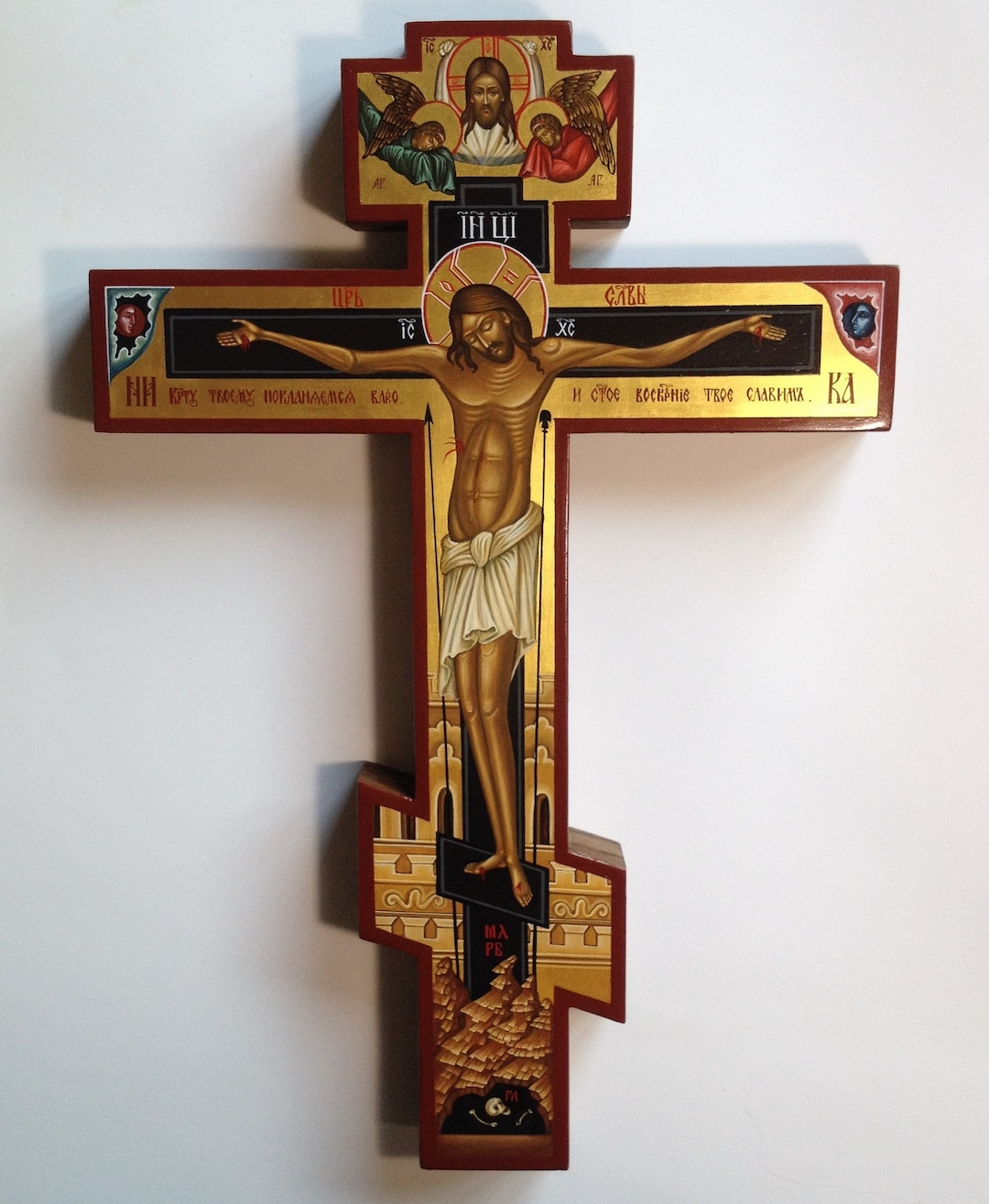 Orthodox Icon of Life-giving Cross of the Lord, Jesus Christ, Hand ...