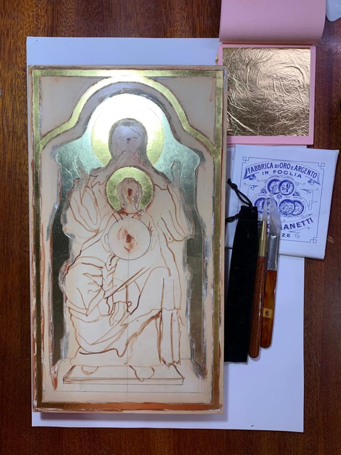 Orthodox Icon of Father, Son and Holy Spirit, the Holy Trinity, Greek ...