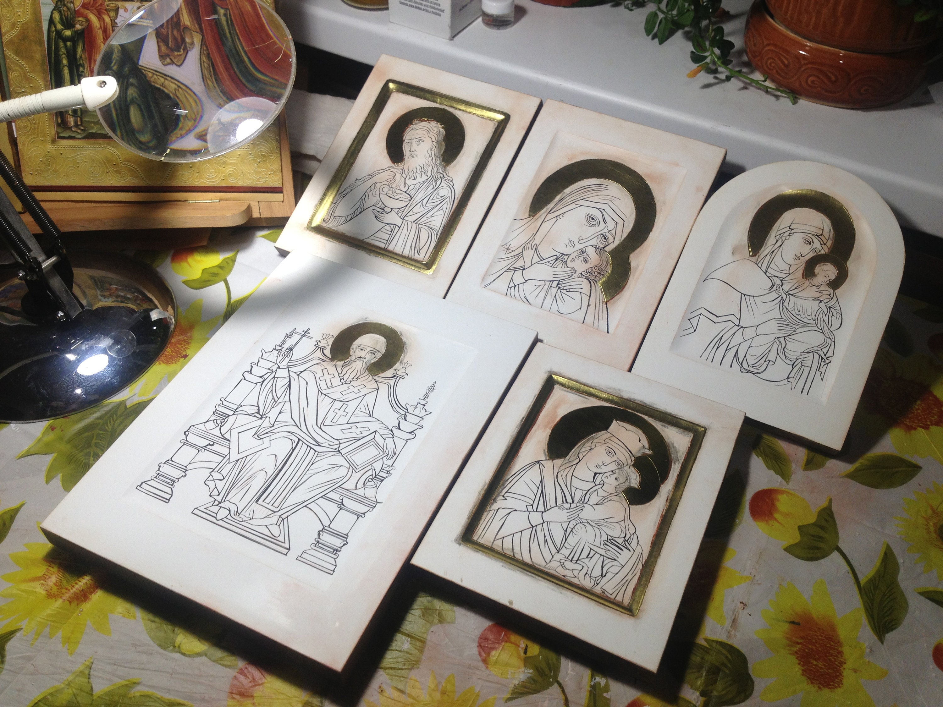 Orthodox Icon of Jesus Christ, Hand Painted, Greek Icon, Byzantine Art ...