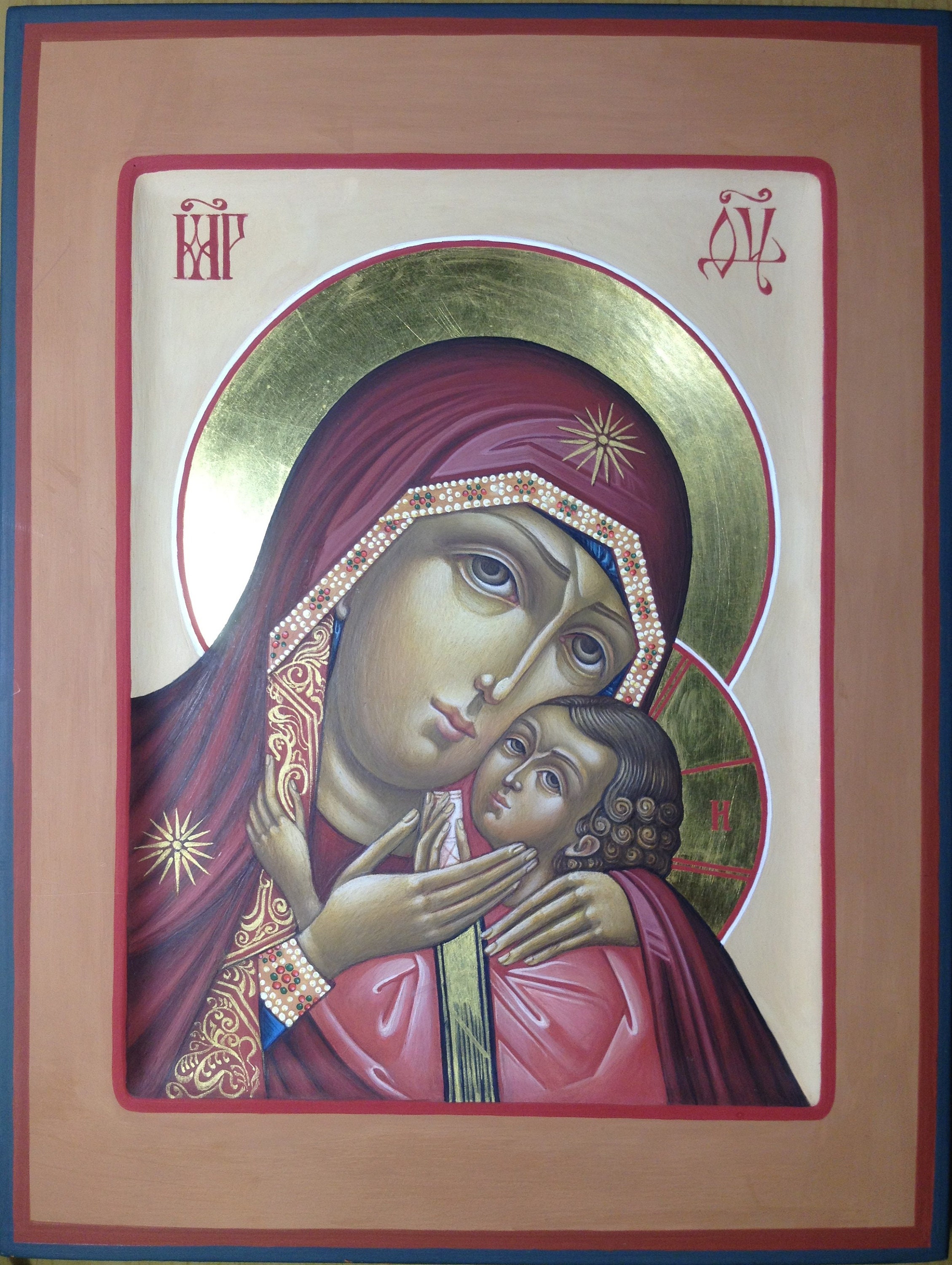 Orthodox Korsun Icon of the Mother of God ephesian Hand - Etsy