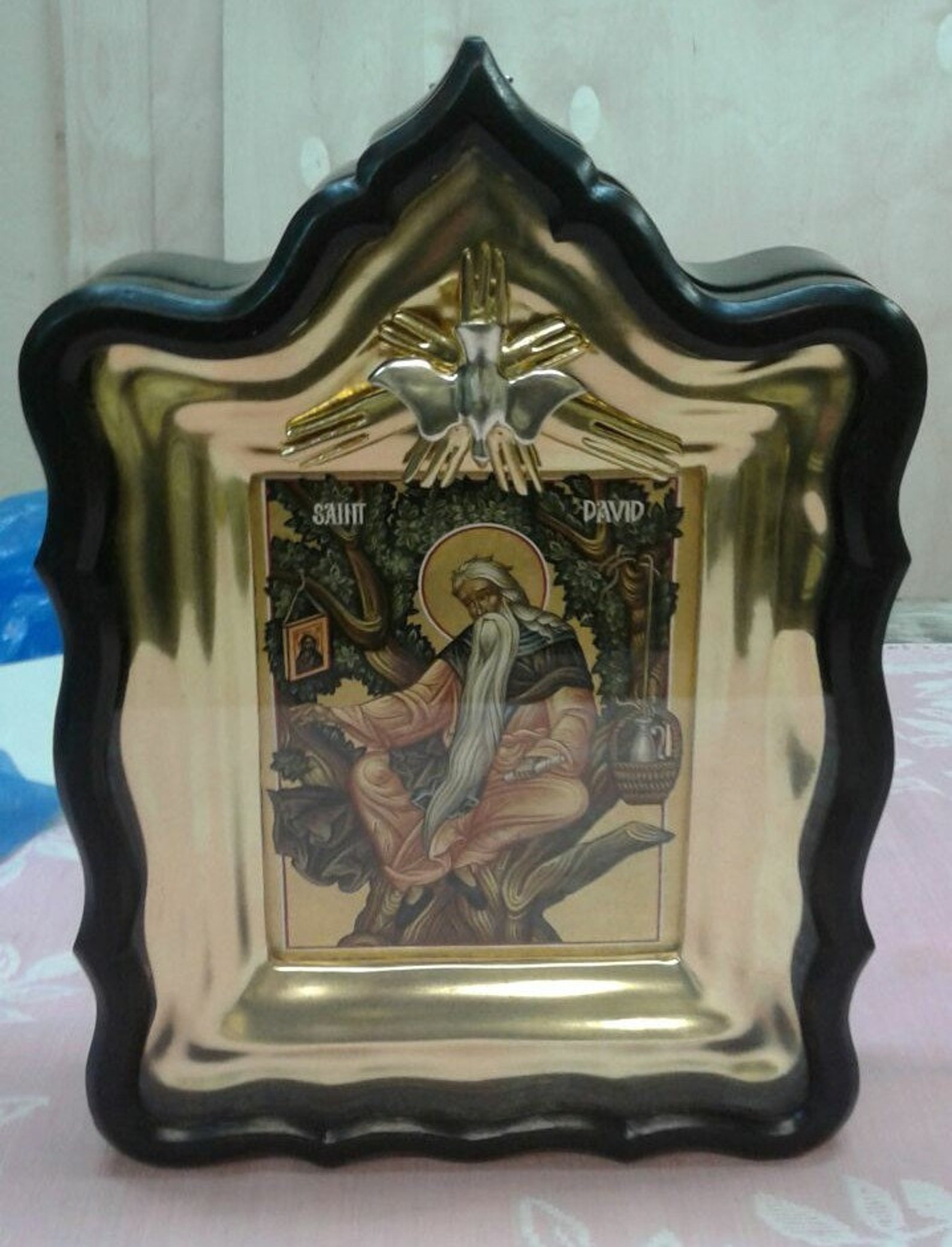 Orthodox Icon of Saint David of Thessalonica, Hand Painted, Greek Icon ...