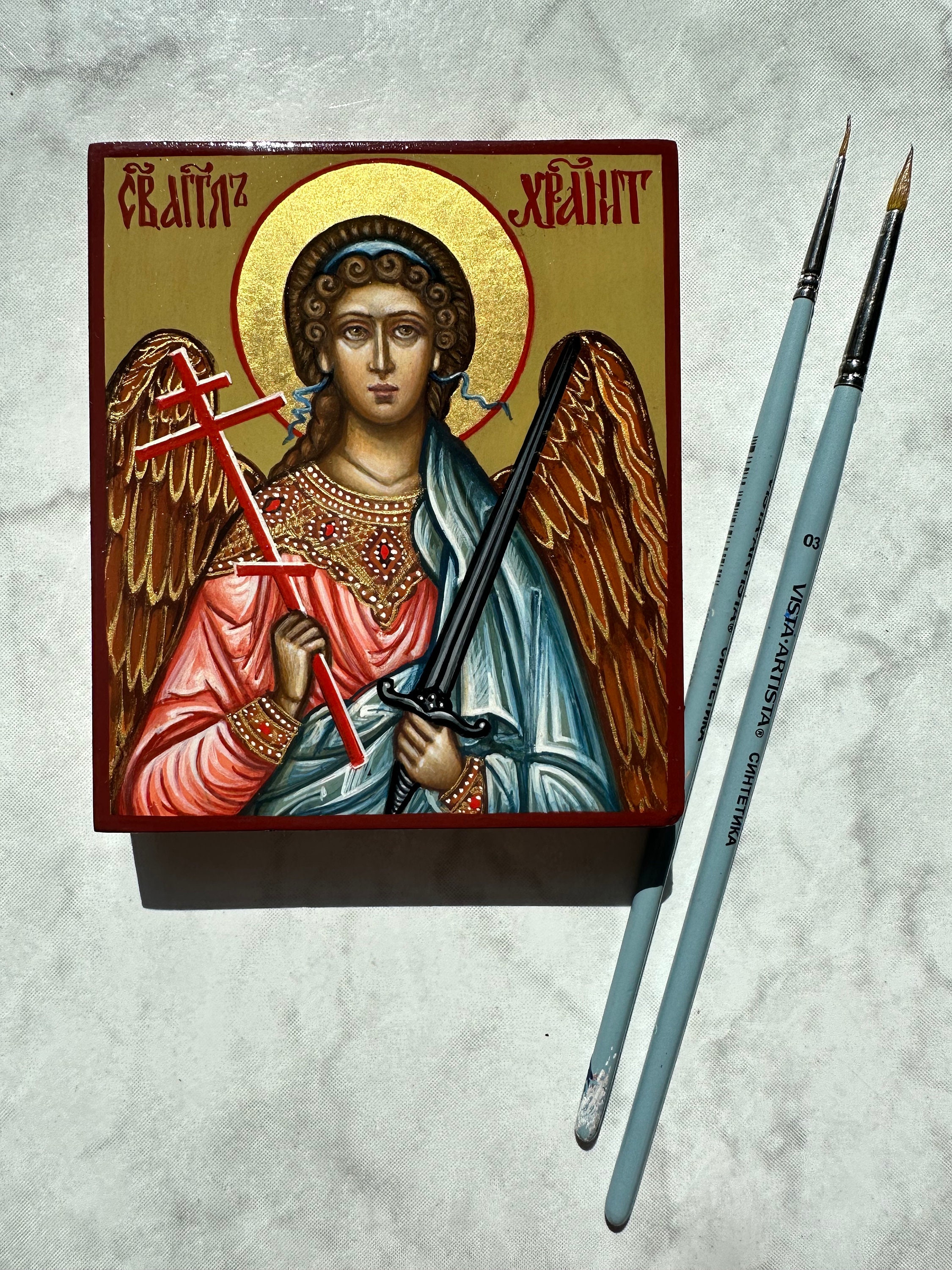 Orthodox Icon of Guardian Angel, Good Spirit Hand Painted by ...