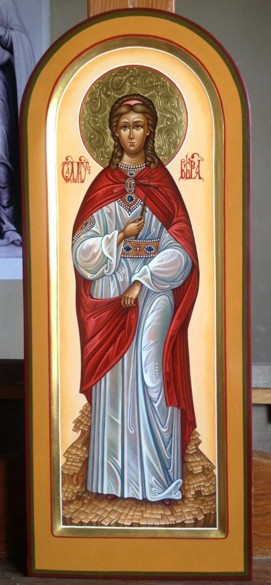 Orthodox Measuring Icon of Martyr Vera, Hand Painted, Greek Icon ...