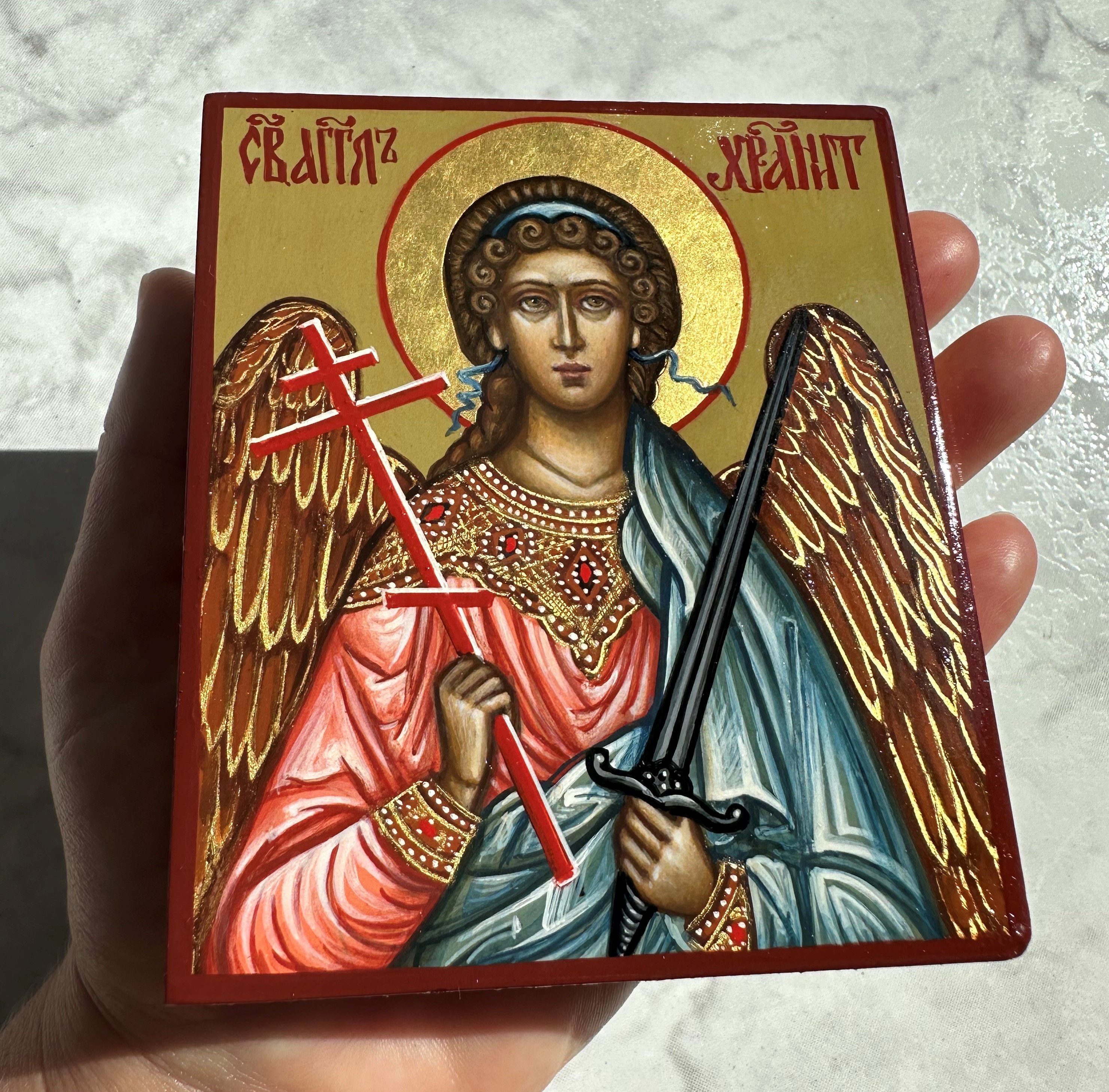 Orthodox Icon of Guardian Angel, Good Spirit Hand Painted by ...