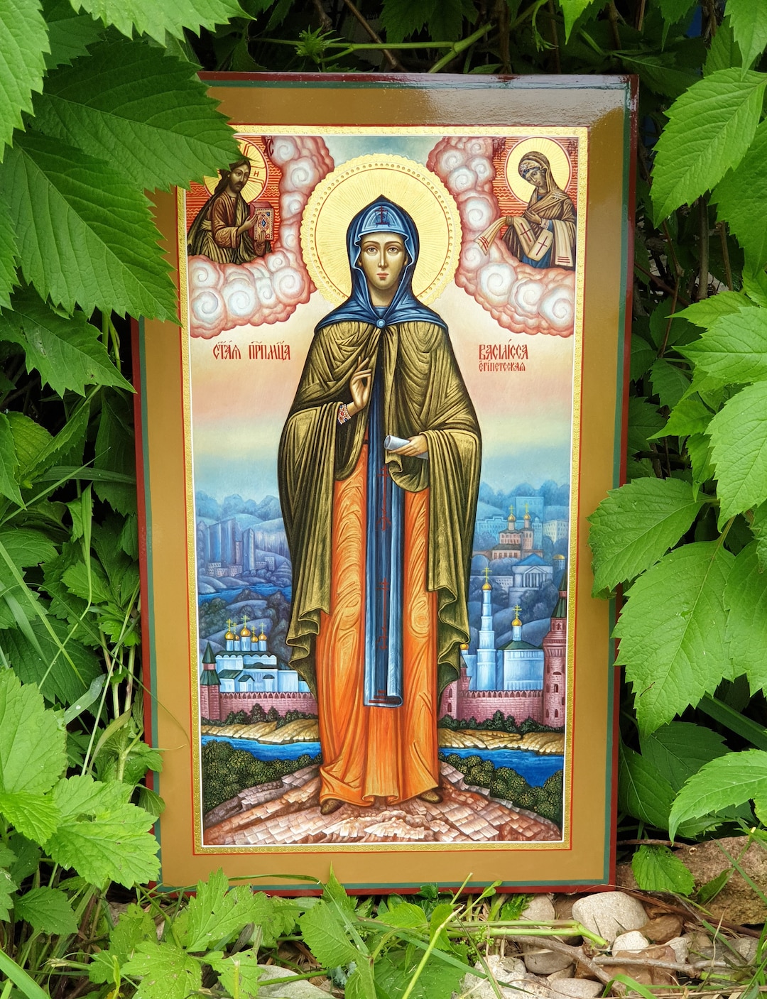Orthodox Measuring Icon of Holy Martyr Basilissa, Greek Icon, Byzantine ...