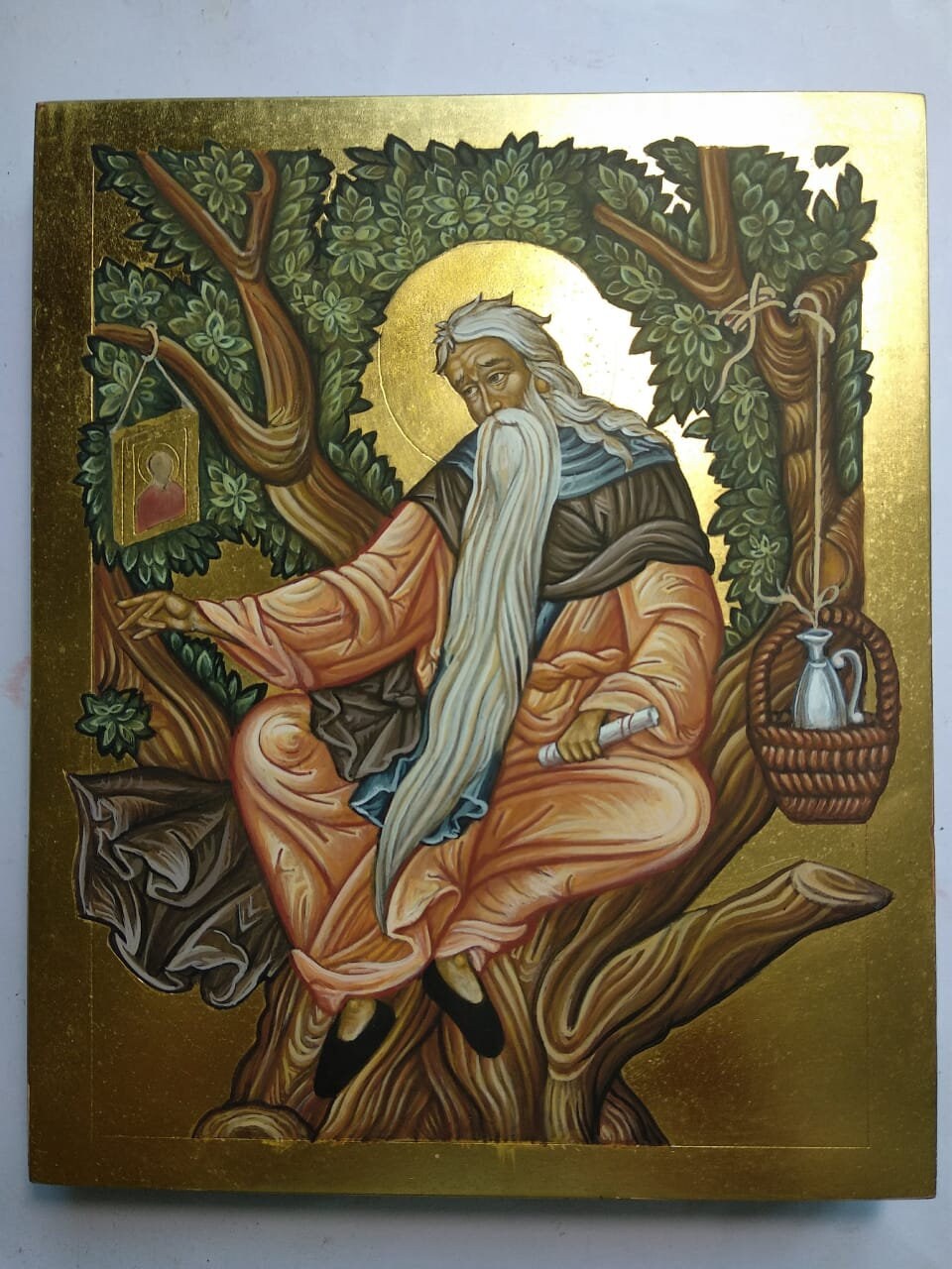 Orthodox Icon of Saint David of Thessalonica, Hand Painted, Greek Icon ...