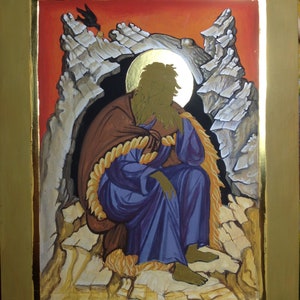 Orthodox Icon of Saint Elijah the Prophet, Hand Painted, Greek Icon ...