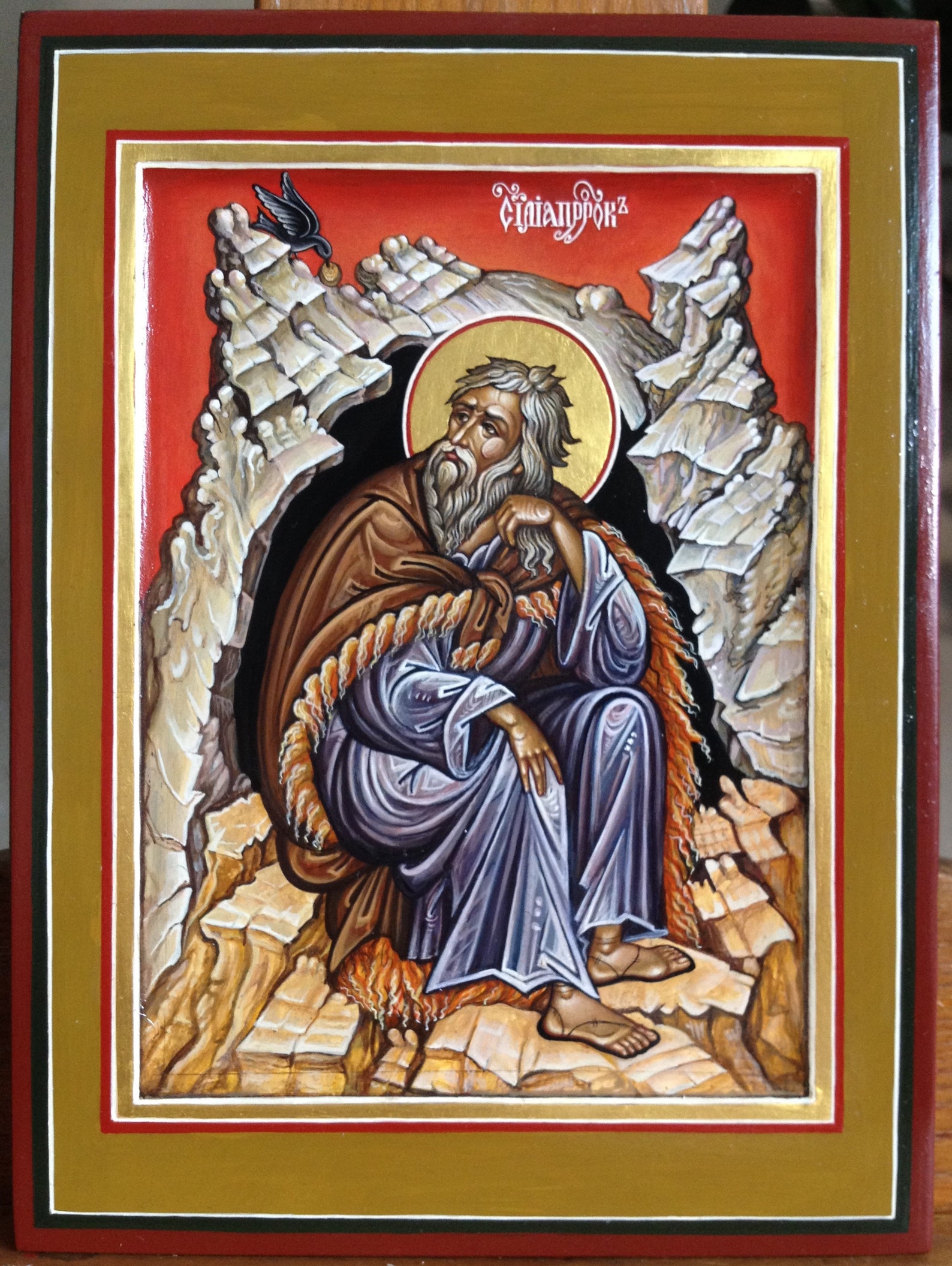 Orthodox Icon of Saint Elijah the Prophet, Hand Painted, Greek Icon ...