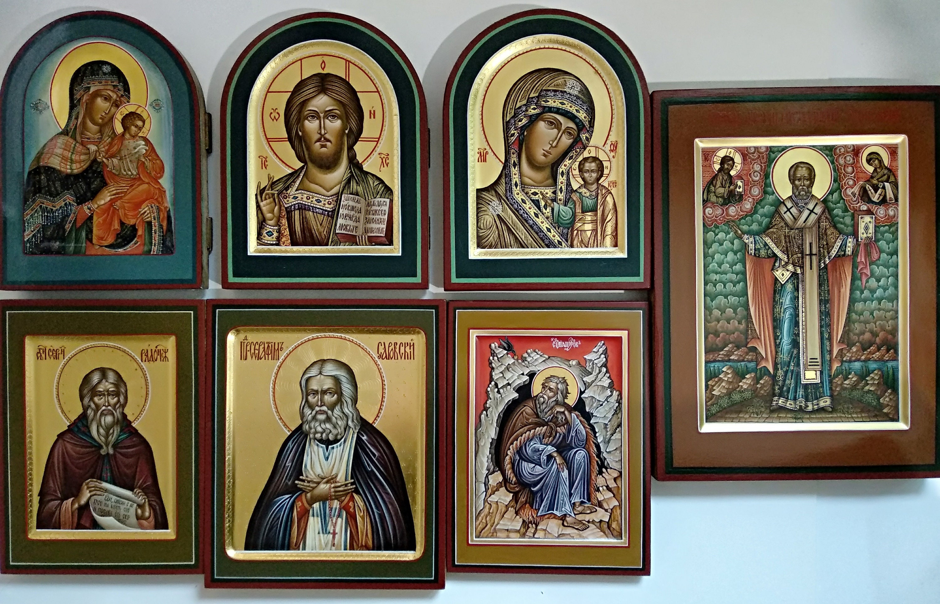 Orthodox Icon of Jesus Christ, Hand Painted, Greek Icon, Byzantine Art ...