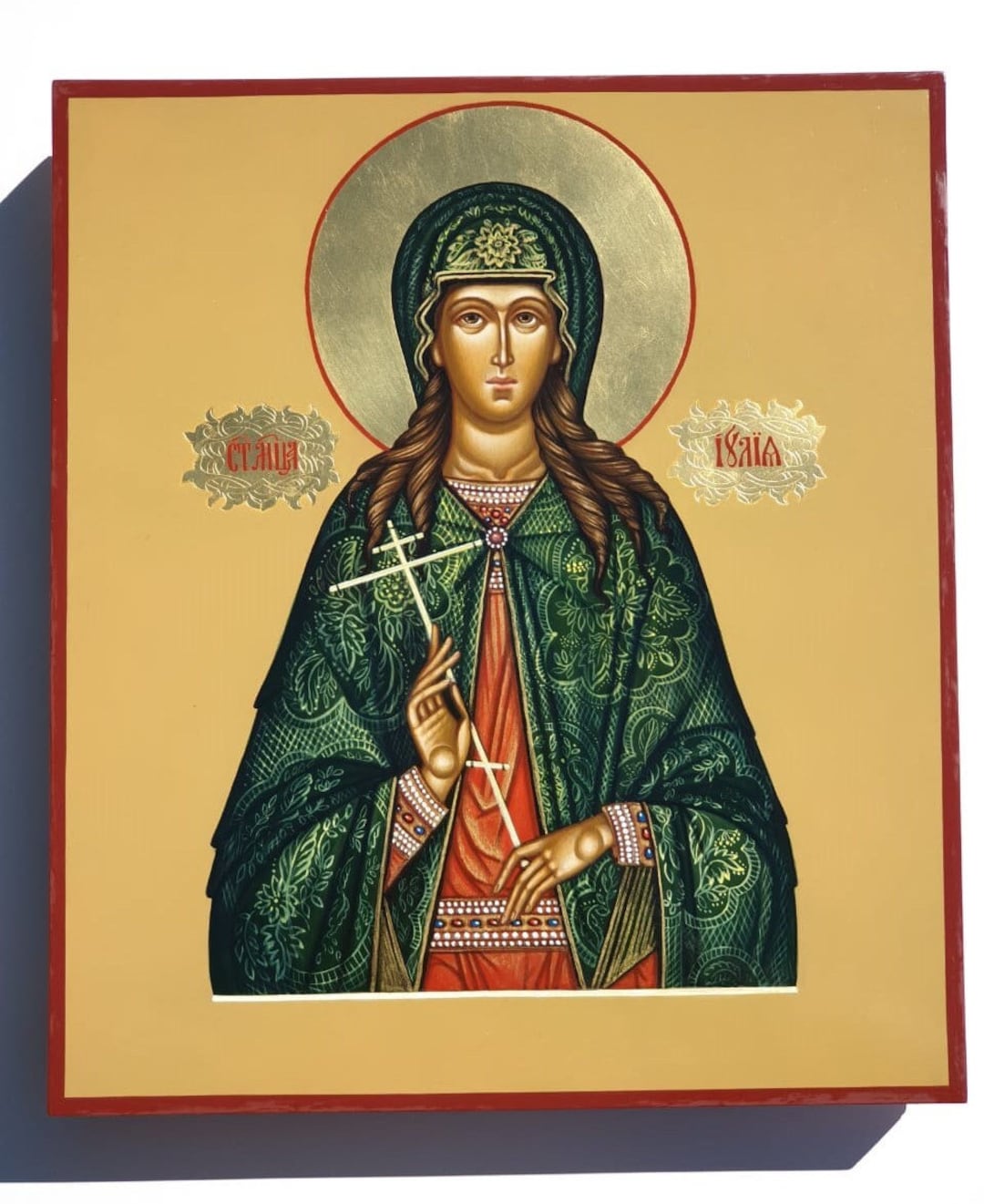 Orthodox Icon Holy Martyr Julia, Hand Painted, Greek Icon, Byzantine ...