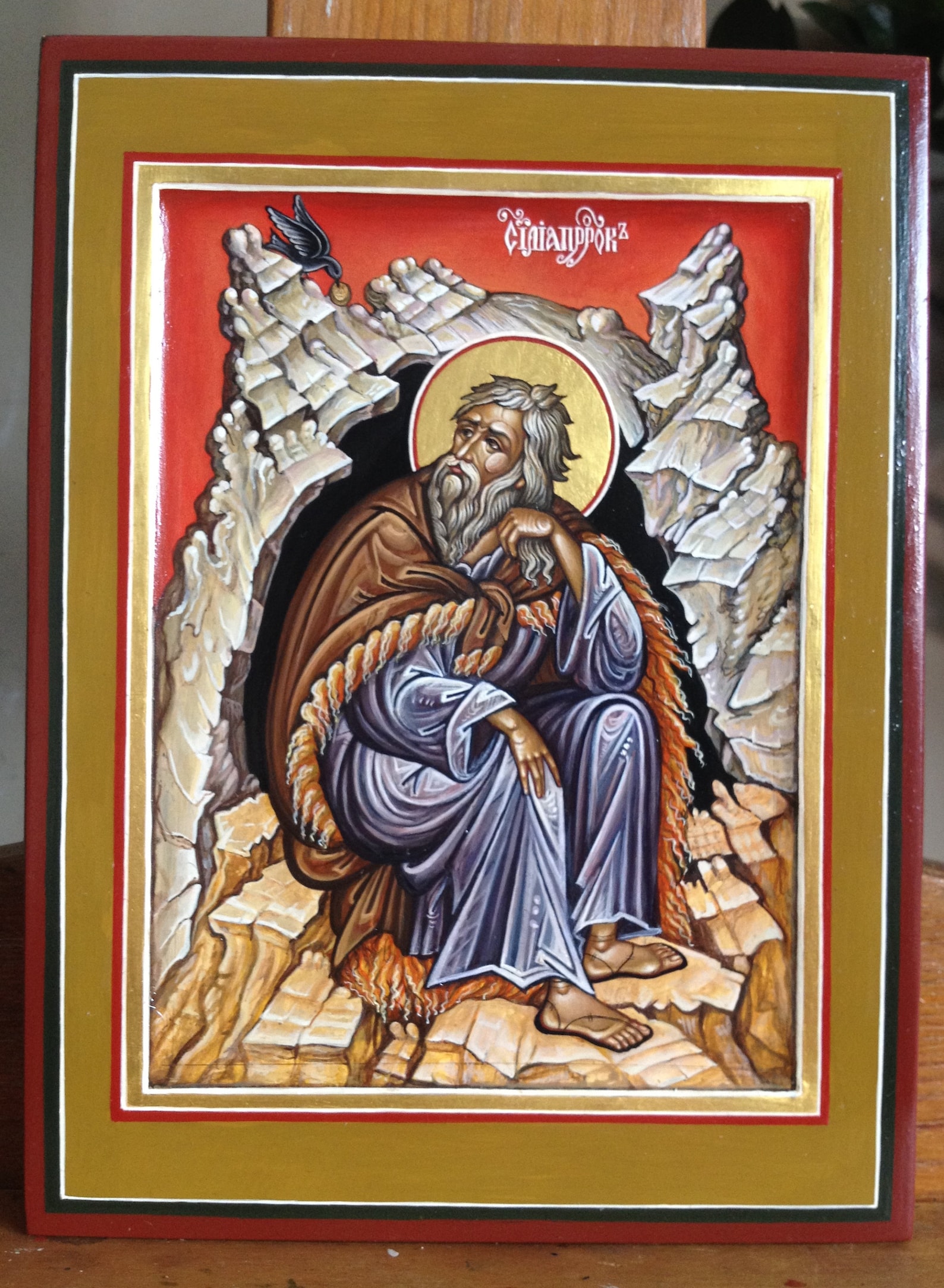 Orthodox Icon of Saint Elijah the Prophet, Hand Painted, Greek Icon ...