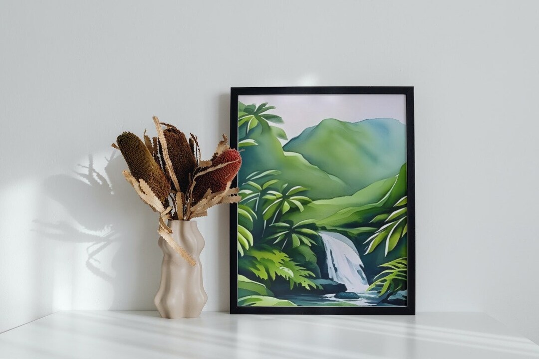 Jungle Scenery Nature Scenery Printable Digital Art Wall Art - Etsy