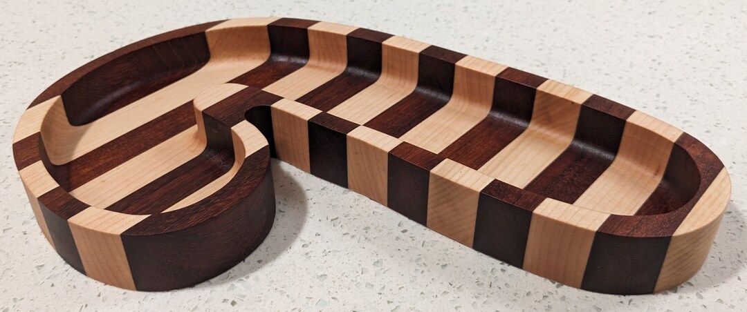 Handmade Wooden Candy Cane Shaped Bowl - Etsy