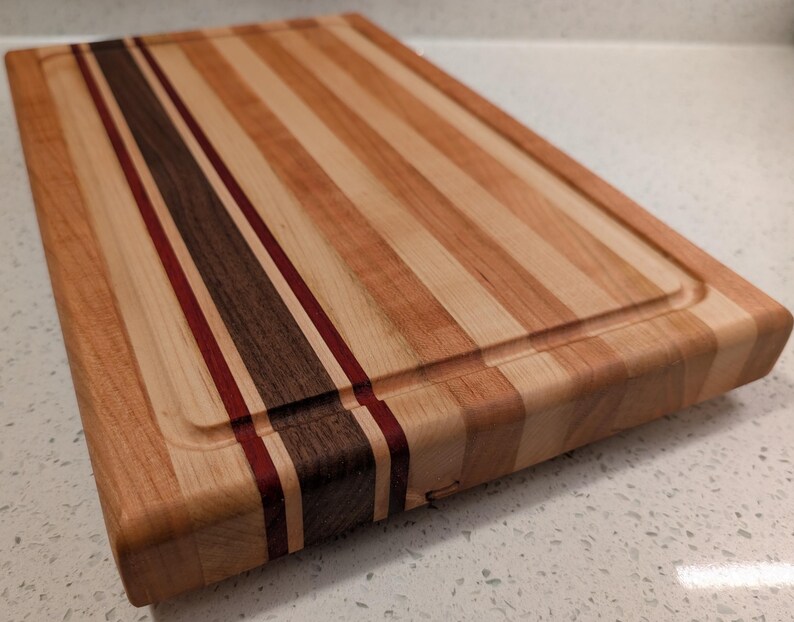 Handmade Striped Cutting Board - Etsy