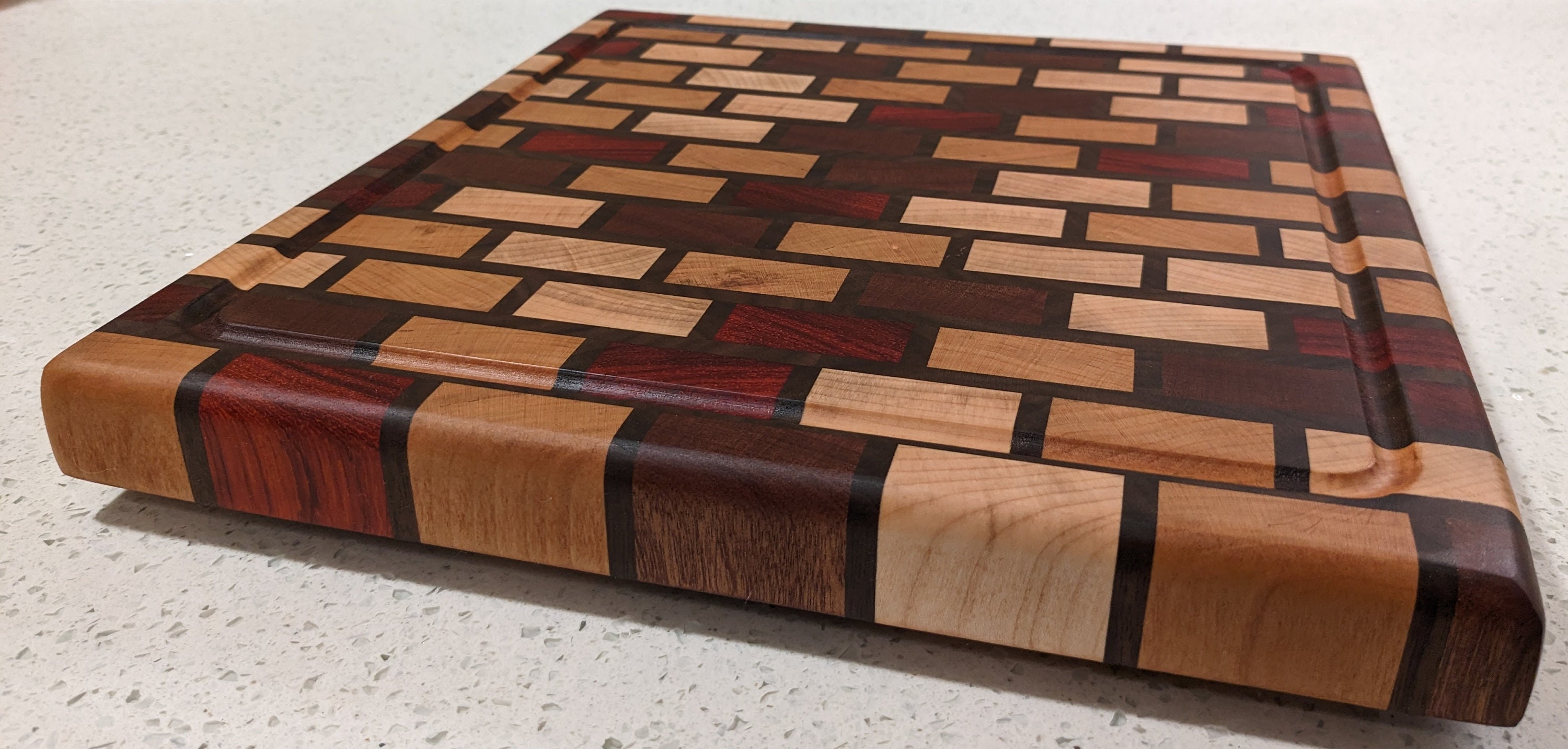 Handmade Random Brick Pattern End Grain Cutting Board - Etsy