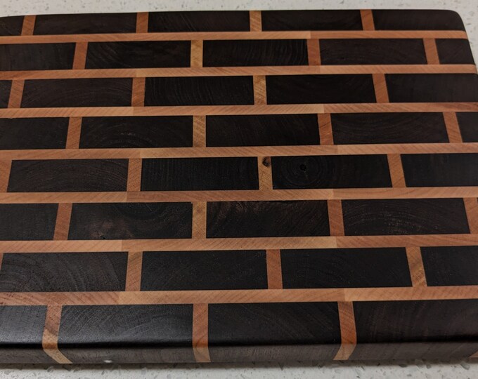 Handmade Brick Pattern End Grain Cutting Board - Etsy