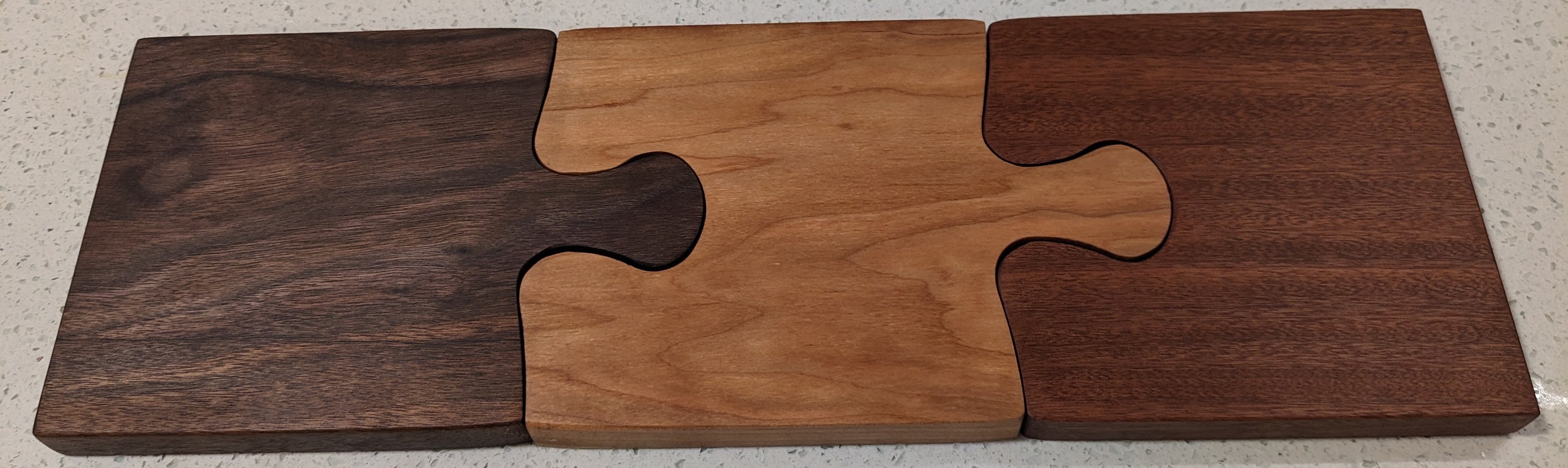 Handmade Wooden Puzzle Piece Interlocking Charcuterie Board - Etsy
