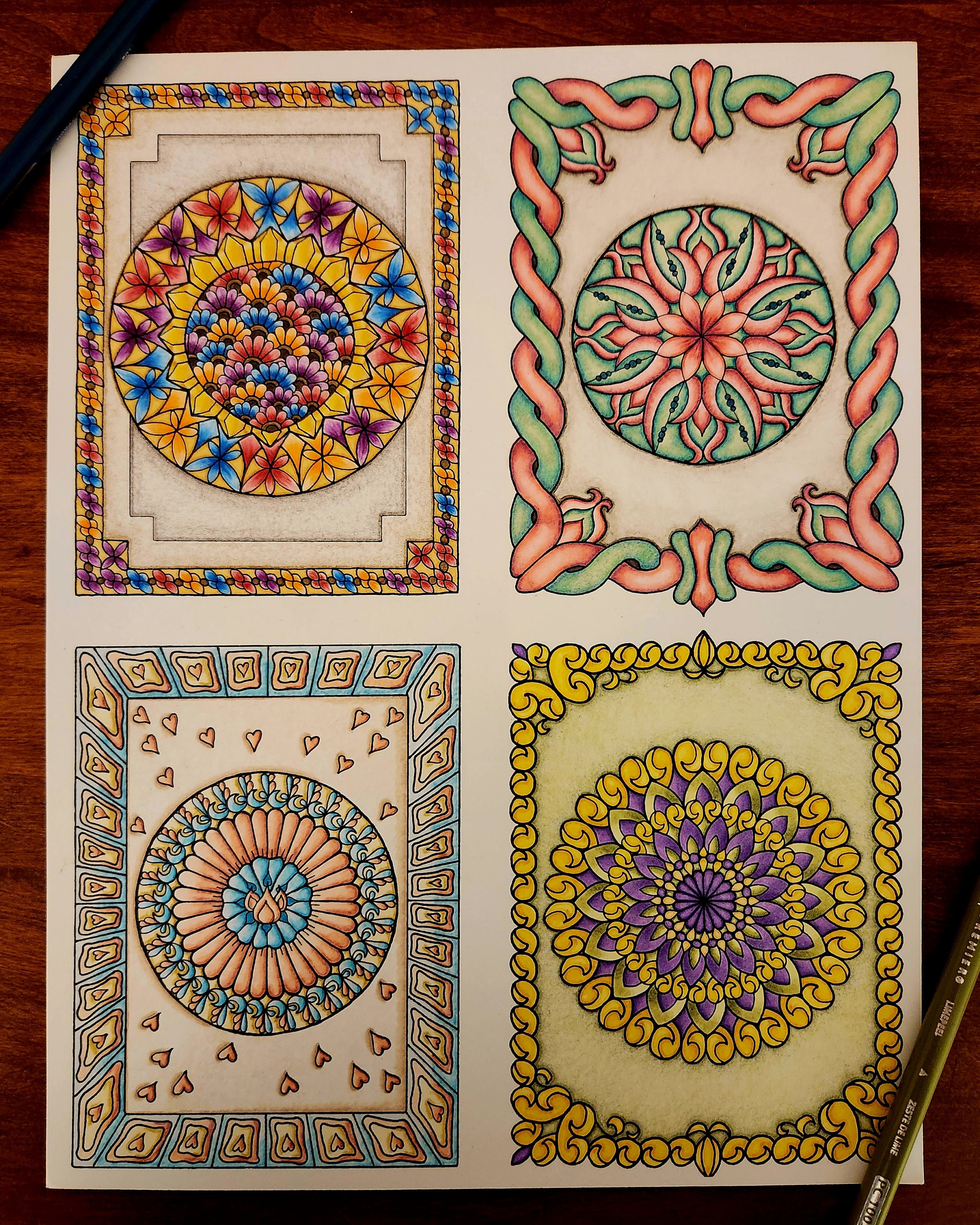 Digital Download Hand-drawn Mandalas for Coloring Set 2 - Etsy