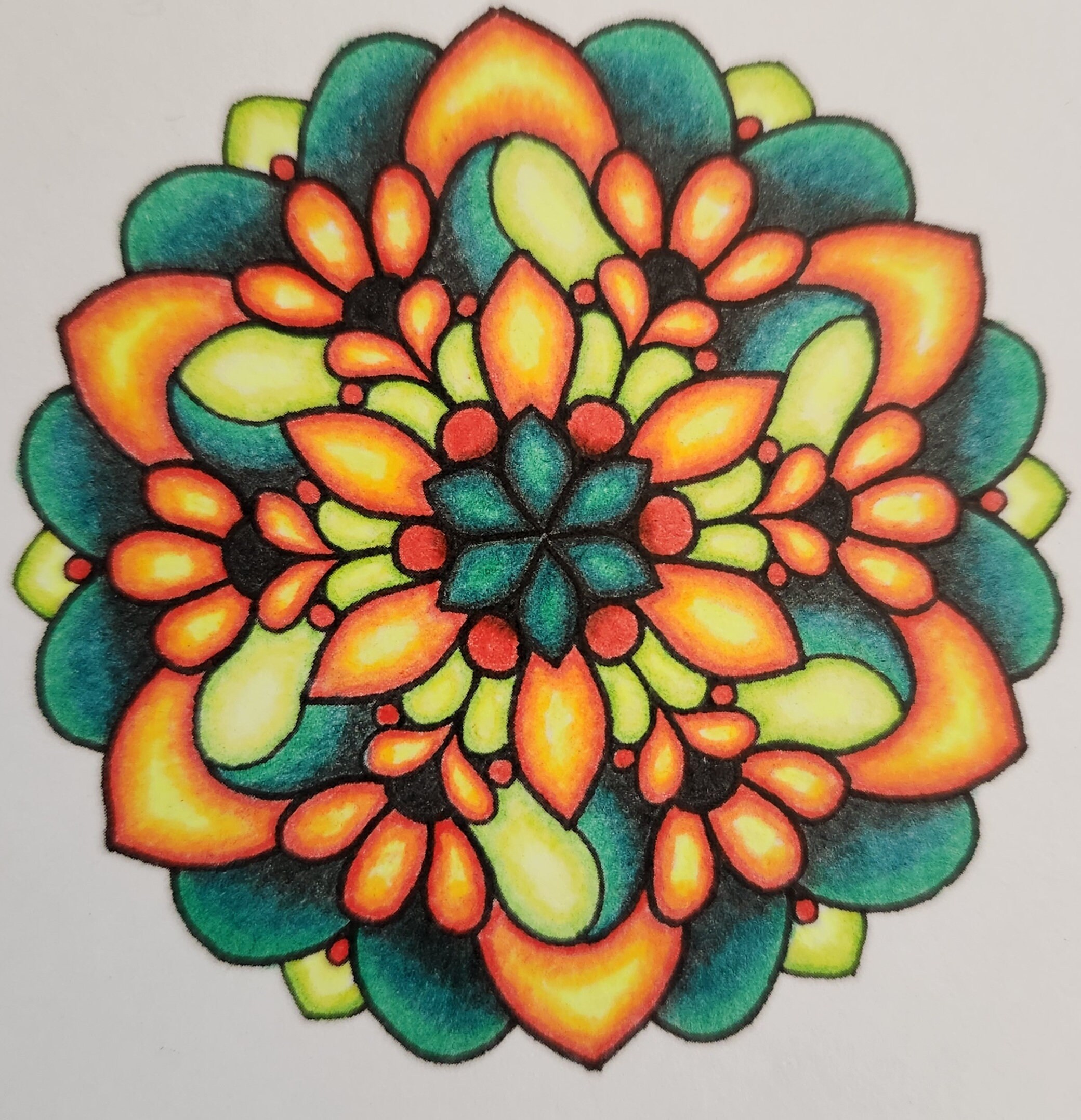 Digital Download Hand-drawn Mandala Stickers for Coloring - Etsy