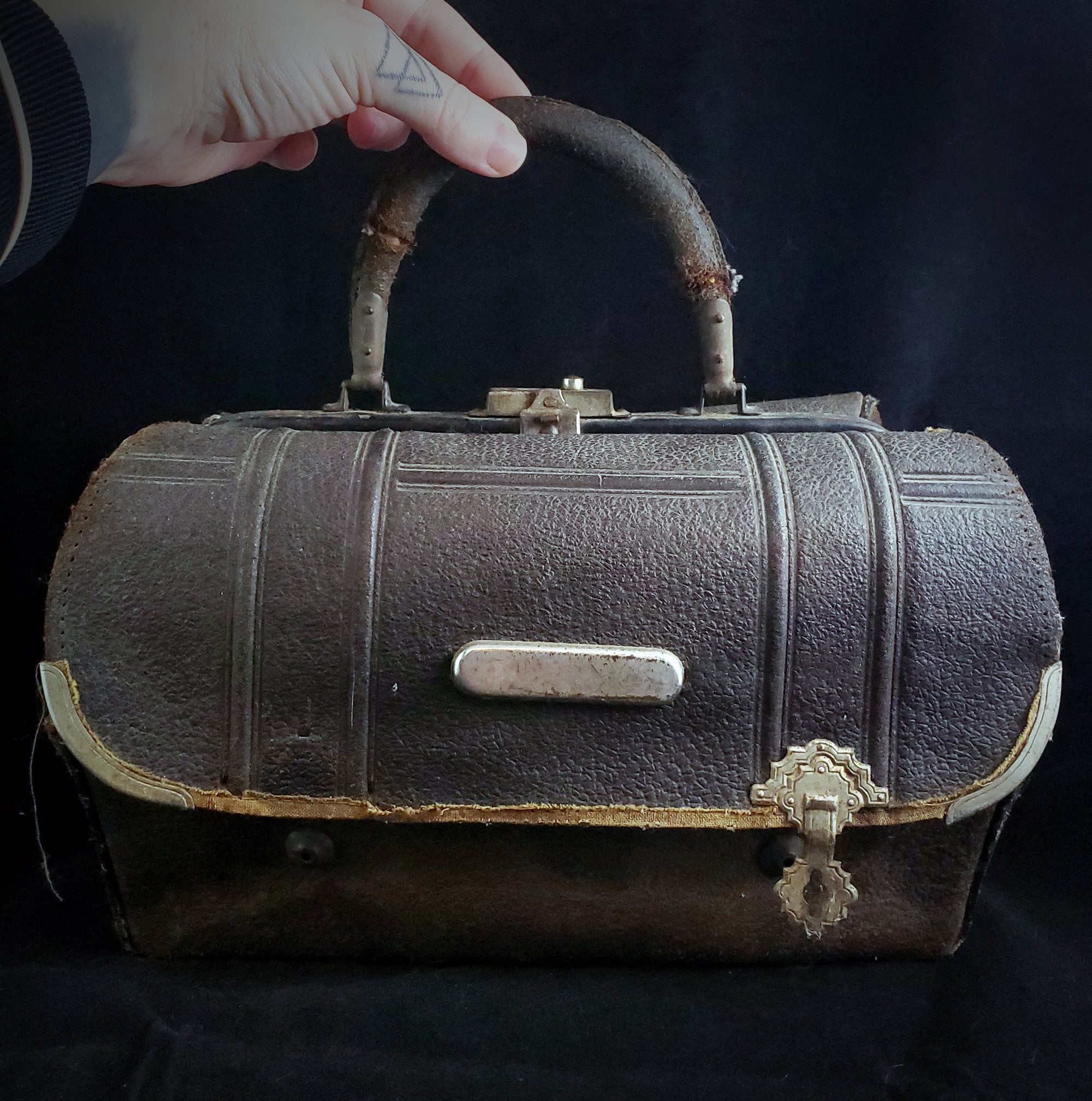 RARE Antique Leather Doctors Medical Sick Bag W/ Contents Vintage VTG Bottle Medicine - Etsy