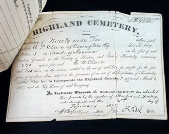 Cemetery Receipt - Etsy