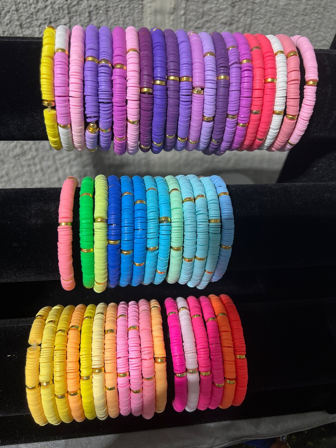 Clay Beaded Bracelets - Etsy