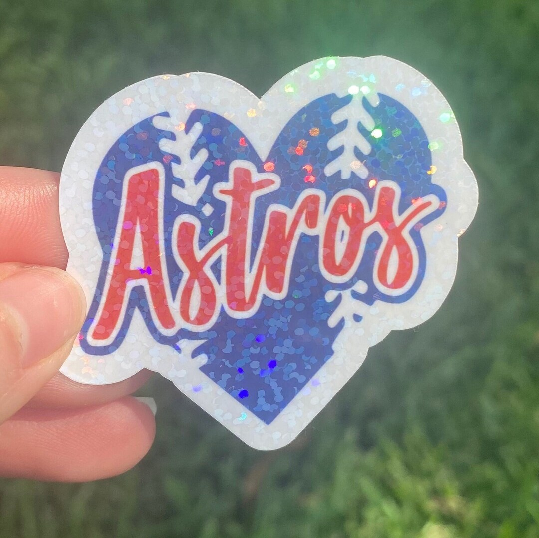 Astro Heart Sticker, Astros, Houston, Baseball, MLB, Houston Astros ...