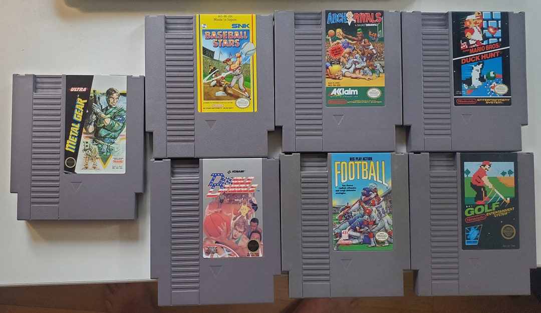 7 Vintage Original Nintendo NES Games - Etsy
